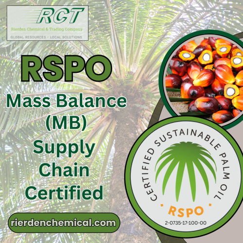 RCT is RSPO Mass Balance Supply Chain Certified! | Rierden Chemical